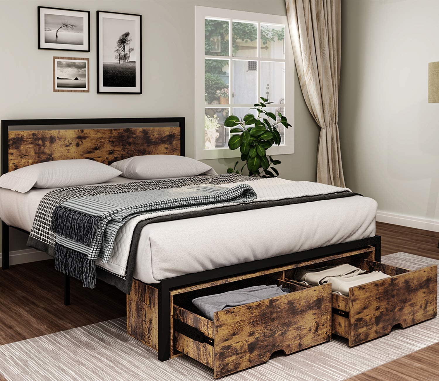 The 10 Best Bed Frames with Drawers in 2022 - Online Mattress Review